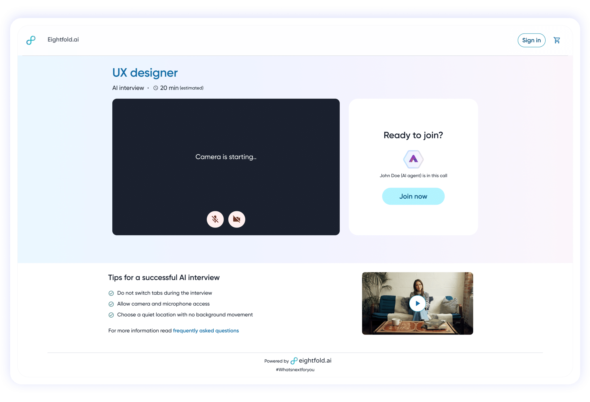 AI Interviewer – Smarter AI for interviews & recruiting | Eightfold AI