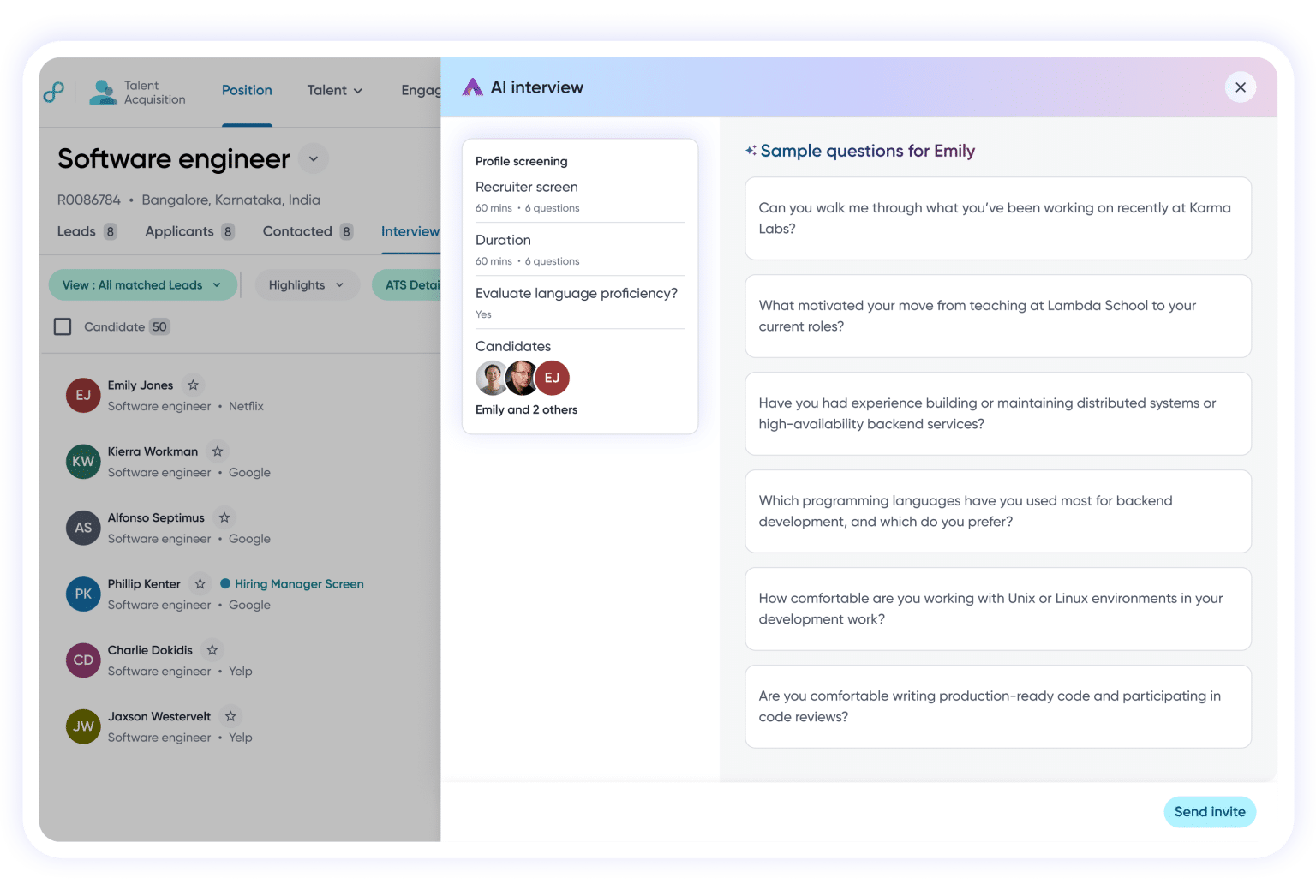 AI Interviewer – Smarter AI for interviews & recruiting | Eightfold AI