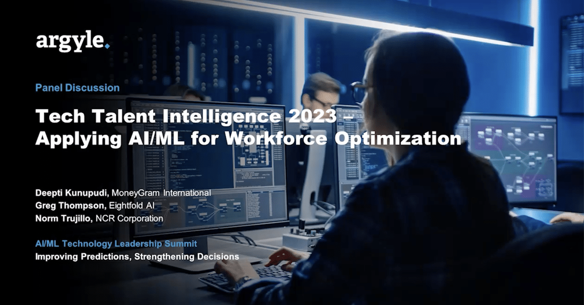 Tech Talent Intelligence - Applying AI/ML for workforce optimization