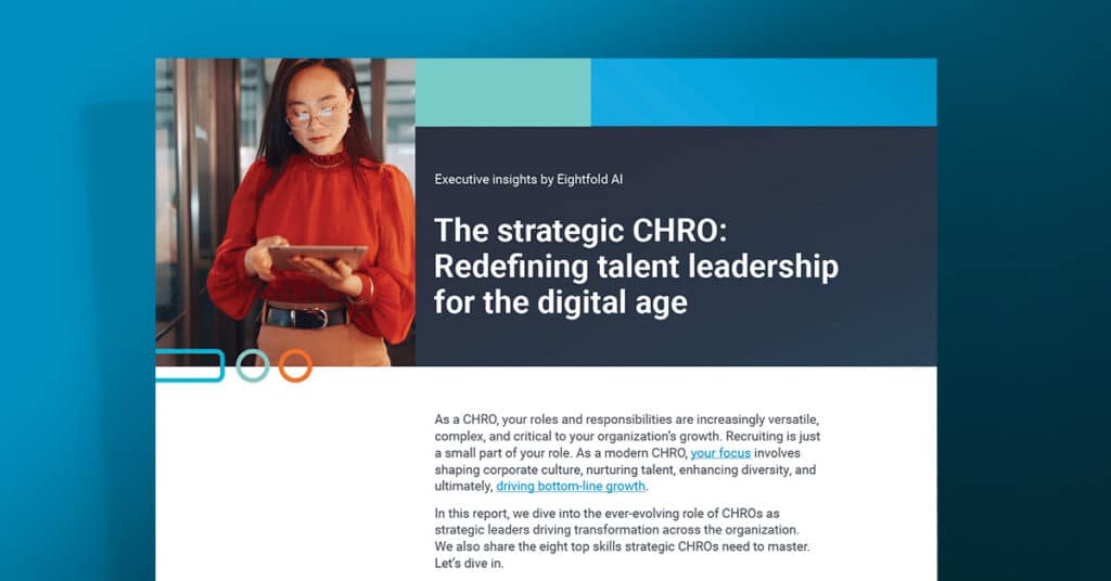 The strategic CHRO: Redefining talent leadership for the digital age ...